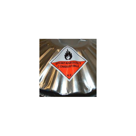 Flammable waste container galvanised bin - budget range 90 litre